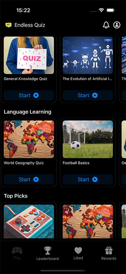 Endless Quiz IOS - Quiz App with Laravel Admin Panel by morningstarcode